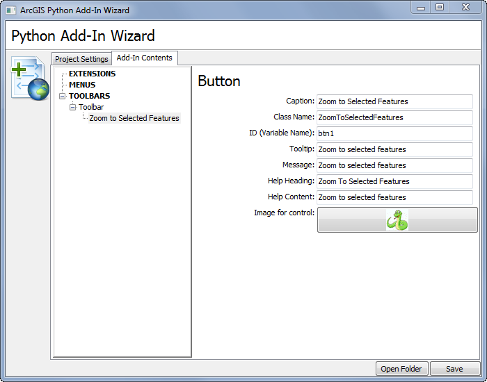 Creating A Python Add in Button ArcMap Documentation