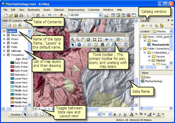 Essential ArcMap Vocabulary ArcMap Documentation