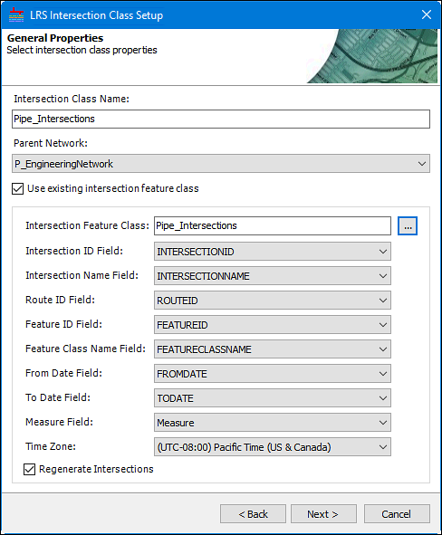 Creating an LRS intersection class using an existing intersection feature class—ArcMap ...