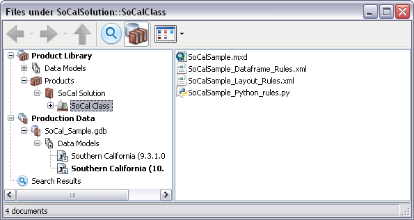 Viewing files in the file manager as a list—ArcMap | Documentación