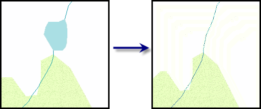 Delete Polygons And Extend Lines Production Mapping ArcMap 